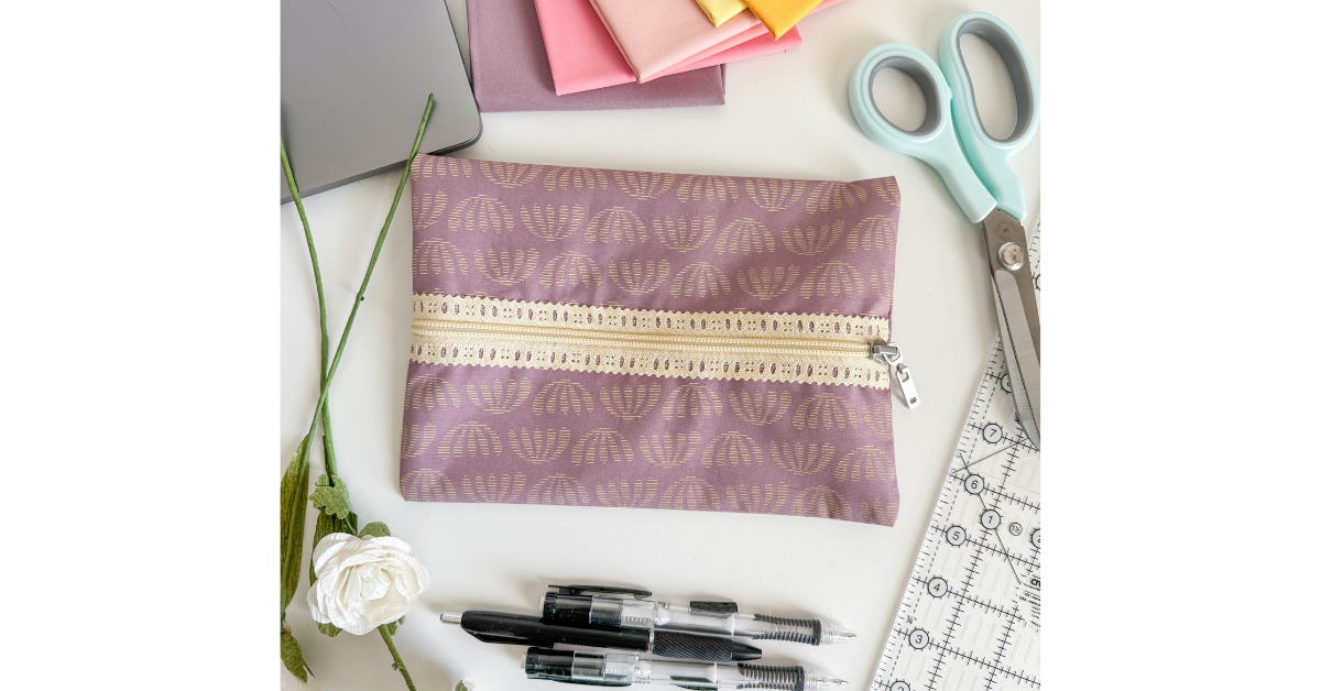 Use Decorative Zippers to Make Easy Zipper Pouches - Sweet Potato Quilts